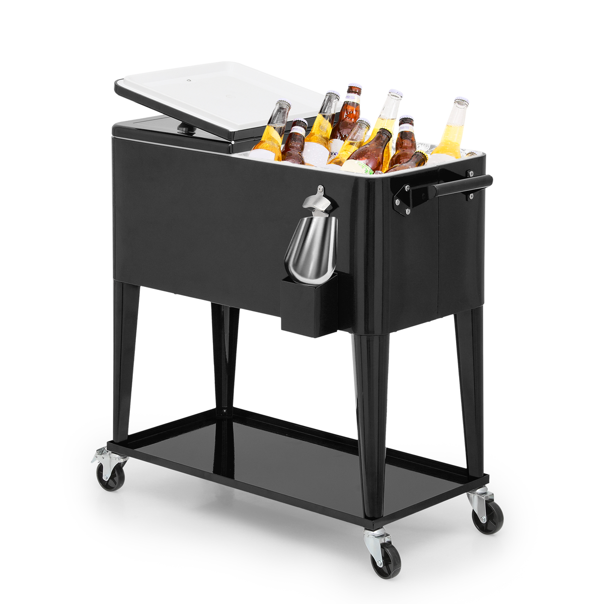 Rolling Cooler Cart - 80 Quart - w/Ice Scoop – BringHome Furniture