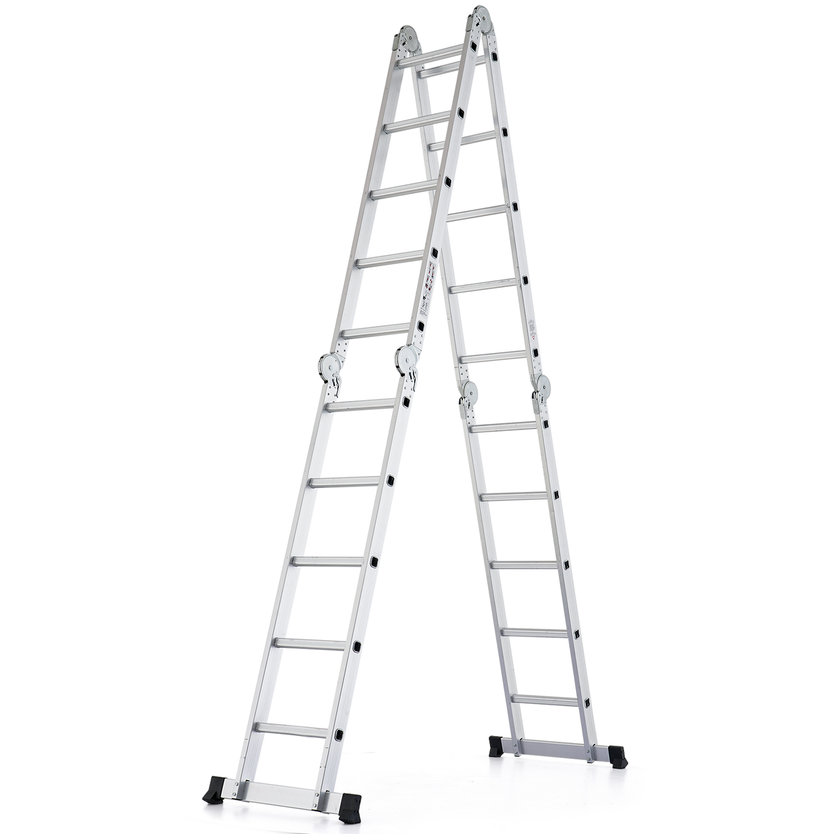 Multi Position Folding Ladder-240“Total Length Aluminum Extension Ladd ...